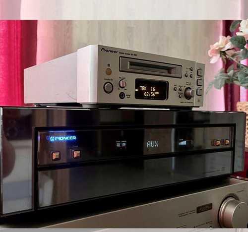 MD Pioneer MJ-N901+усилитель Pioneer X-HG10