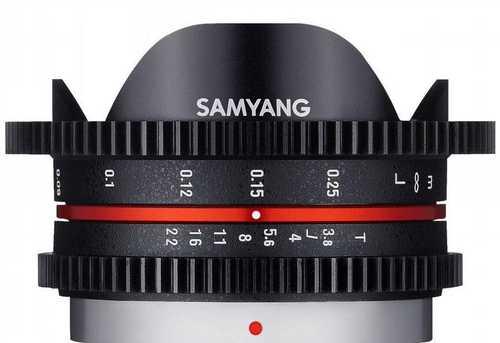 Samyang 7.5mm T3.8 ED AS UMC Fish-eye cine MFT