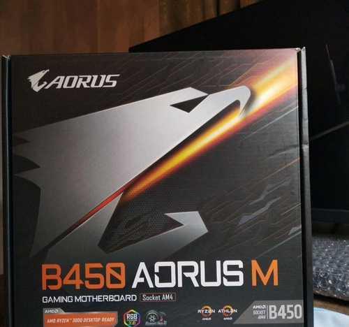 Материнская плата gigabyte B450 aorus M