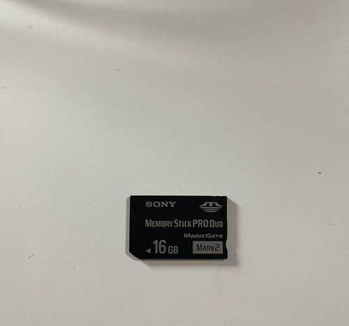 Карта памяти Sony memory Stick Pro Duo 16GB