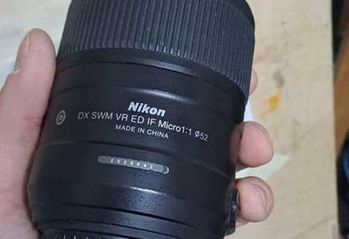 Объектив Nikon 85mm f/3.5G ED VR DX AF-S Micro
