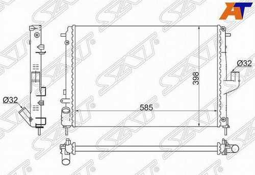 Радиатор dacia duster