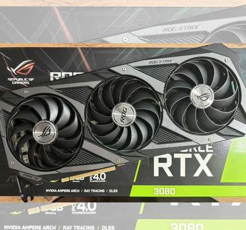 Видеокарты asus rtx 3080 rog strix/комплект