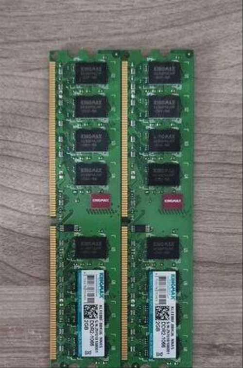 Озу Kingmax klee88F-B8KU6-2GB DDR2 1066Mhz