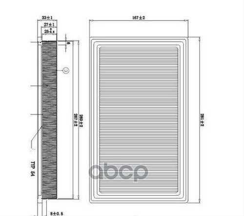 Фильтр воздушный doubleforce DFA2964 double force
