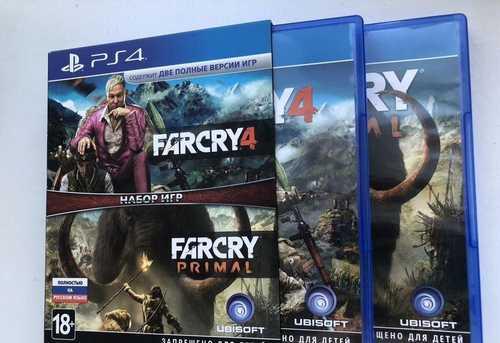 Две игры для PS4 farcry 4 и farcry primal