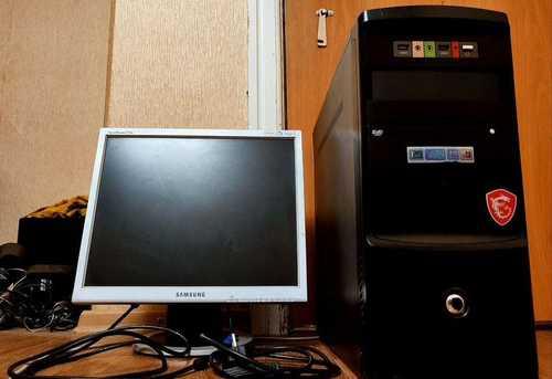 Компьютер для работы и игр с монитором
