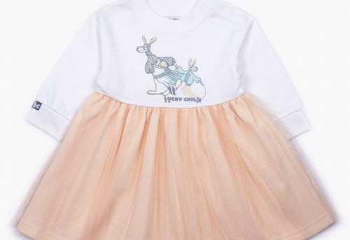Платье для девочки новорожденного 68-74 размер