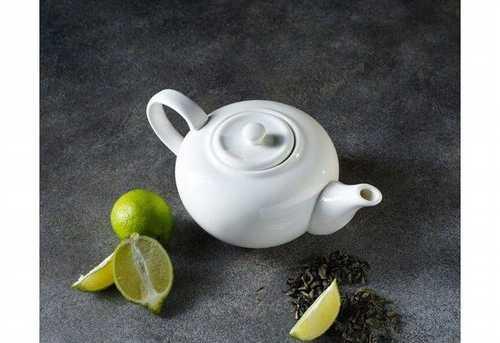 Заварочный чайник фарфоровый 1 л белый