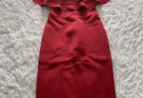 Вечернее платье 44 размер, цвет красный