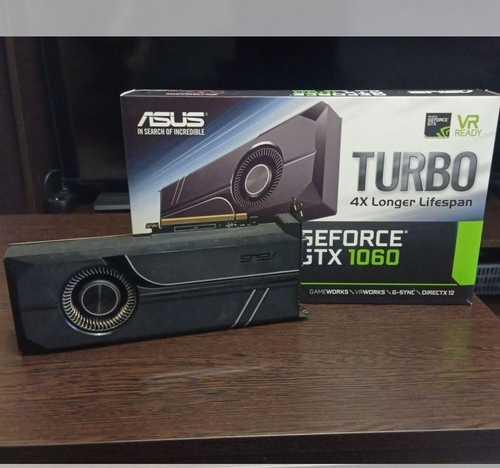 Видеокарта gtx 1060 6gb asus turbo