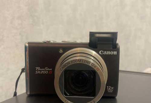 Компактный фотоаппарат canon sx200is