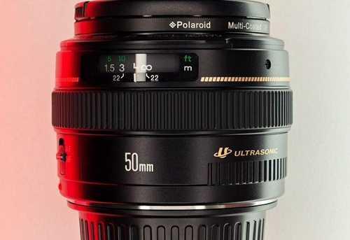 Объектив Canon 50mm f/1.4 USM + фильтр