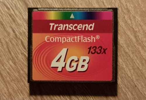 Карта памяти Transcend Compact Flash 4 GB
