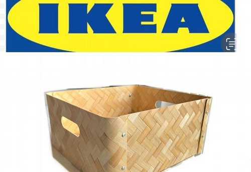 Корзина для хранения бамбук плетеная IKEA bullig