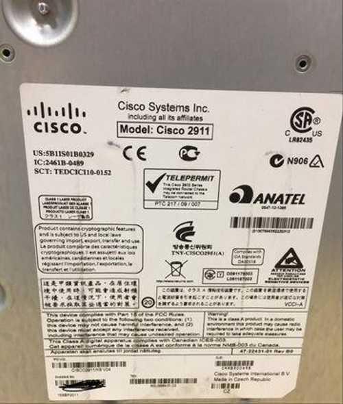 Маршрутизатор Cisco 2911