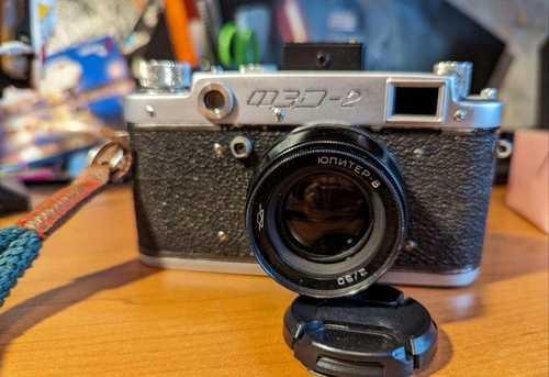 Плёночный фотоаппарат фэд-2 с экспонометром