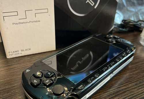 PSP 1008 Fat 64gb новая, коробка (350игр)