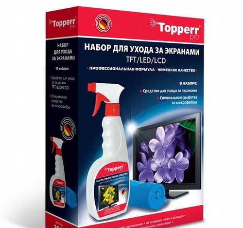 Набор для ухода за TFT/ LED/ LCD мониторами Topperr 3011