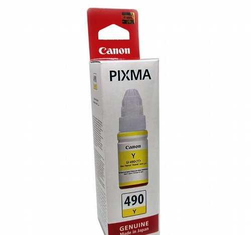 20061 Чернила Canon GI-490 Yellow для Pixma G1400, G2400