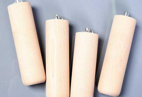Цилиндрические деревянные мебельные ножки из масси
