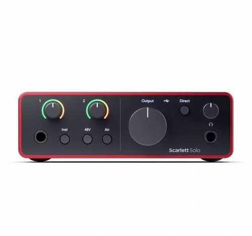 Аудиоинтерфейс Focusrite Scarlett Solo 4th Gen