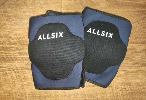 Наколенники волейбольные allsix синие. Размер М