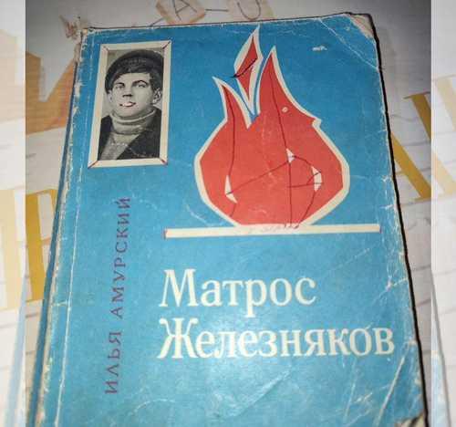 Книга Матрос Железняков. И. Амурский. 1968 г