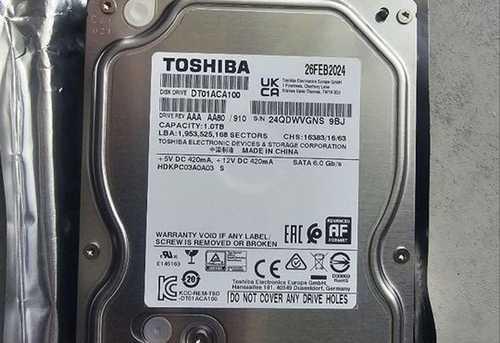 Toshiba Жесткий диск HDD, 1 тб, (DT01ACA100)