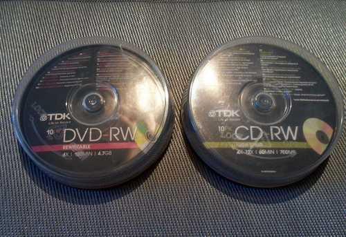 Диски DVD-RW, CD-RW TDK