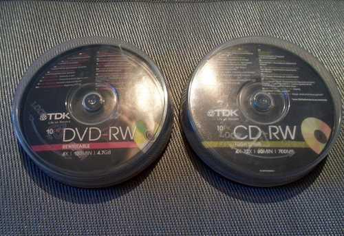 Диски DVD-RW, CD-RW TDK