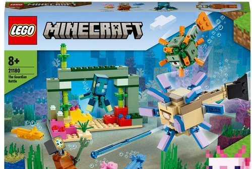 Lego Minecraft 21180 Битва со стражем новый