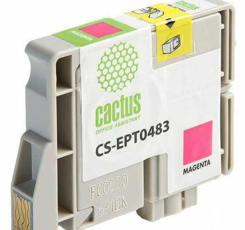 Картридж струйный Cactus CS-EPT0483 T0483 пурпурный (14.4мл) для Epson Stylus Photo R200/R220/R300/R