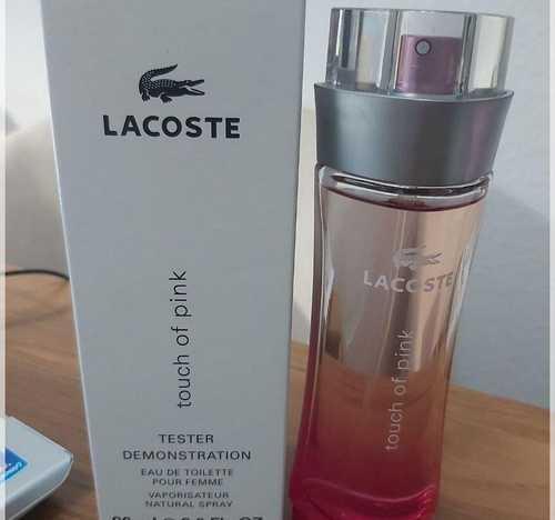 Lacoste touch of pink 90мл Тестер Оригинал