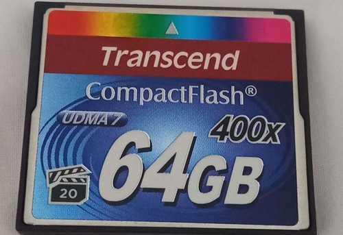 Transcend Compact Flash 64 Gb 400x