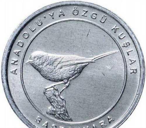 Памятная монета 1 куруш Синица. Анталийские птицы