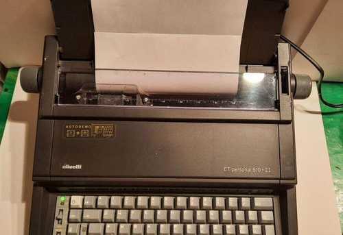 Печатная электронная машинка Olivetti