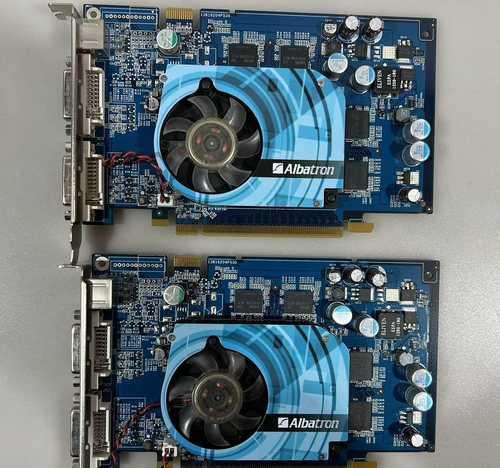 Видеокарта Albatron Geforce 7600 GT 256Mb 2 шт