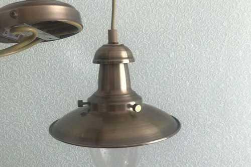 Светильник подвесной в стиле ретро цвет бронза