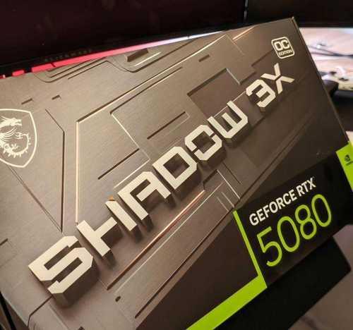 Rtx 5080 MSI Shadow 3X OC новая