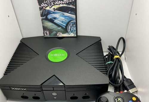 Xbox original + игр nfs most wanted