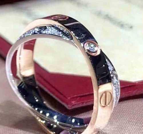 Cartier кольцо love 0,19 ct