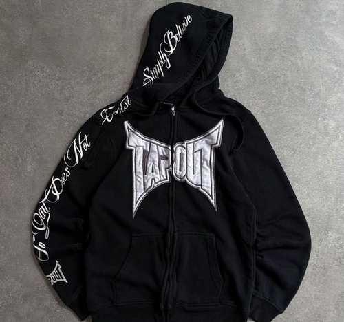 Винтажная зип зуди толстовка Tapout Adidas 90