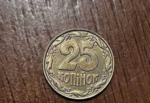 Монета 25 копеек 1992 г