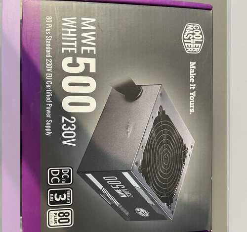 Блок питания cooler master mwe 500w