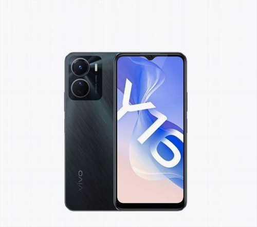Смартфон vivo Y16 4/64GB black новые