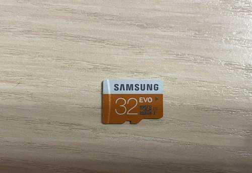 Карта памяти MicroSD Samsung Evo 32GB