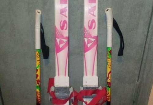 Детские беговые лыжи комплект