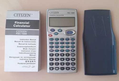 Калькулятор финансовый Citizen fec-1000