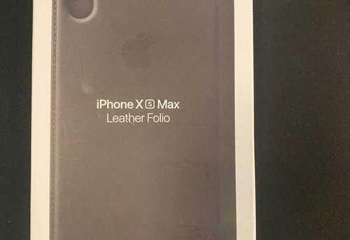 Чехол на iPhone Xs Max Leather Folio Black